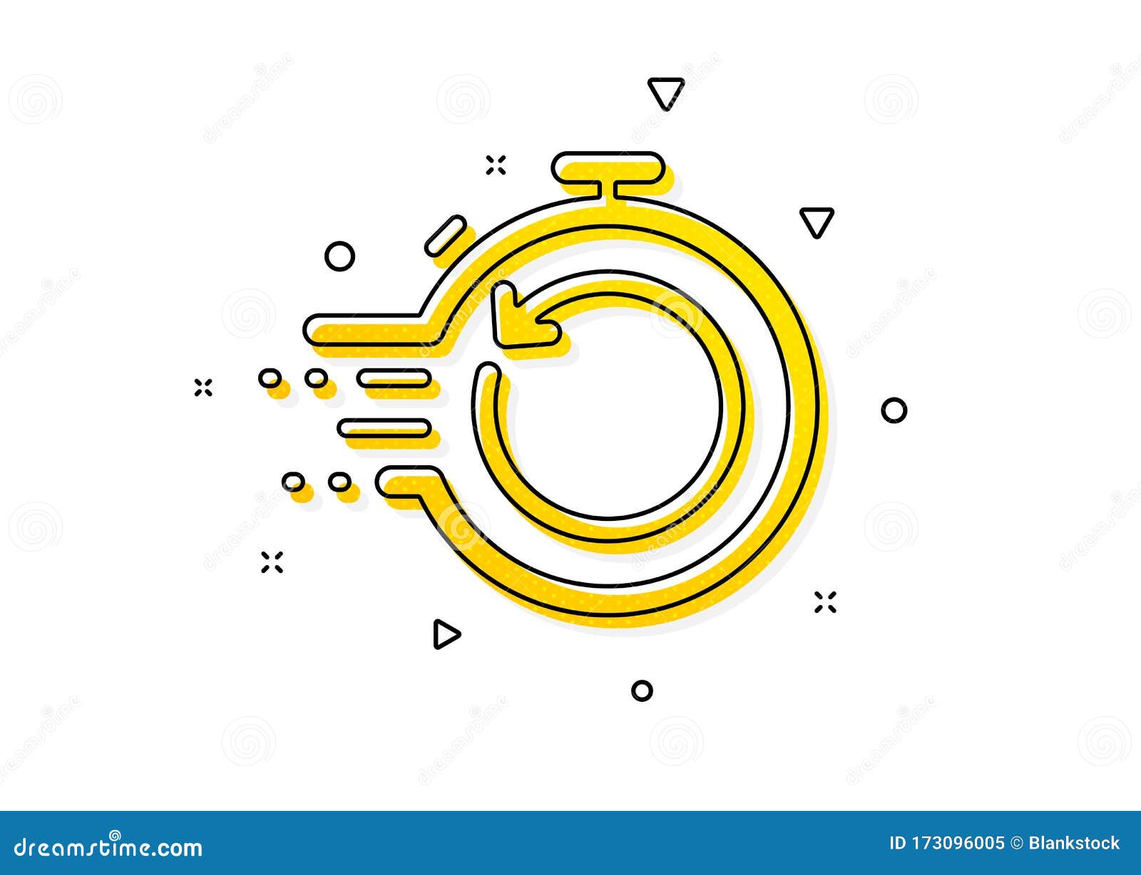 Fast Recovery Icon. Backup Data Sign. Restore Timer. Vector Stock ...