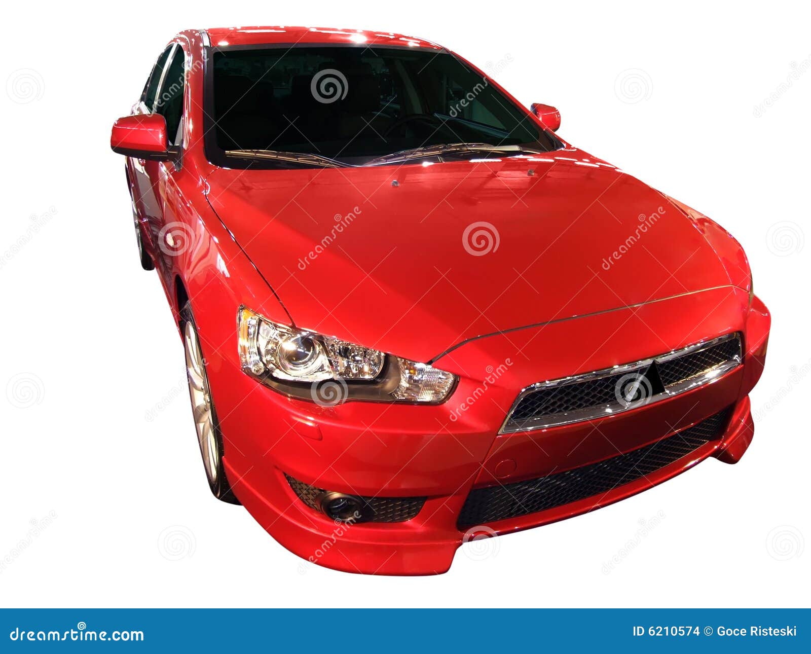 Fast red car stock photo. Image of front, isolated, automobile - 6210574
