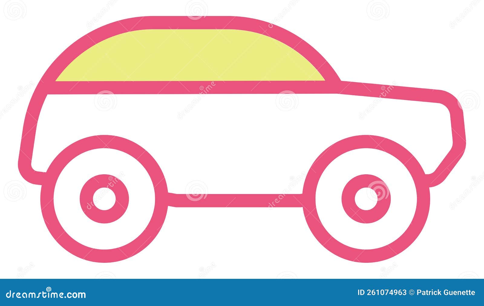 Fast red car, icon stock vector. Illustration of transport - 261074963