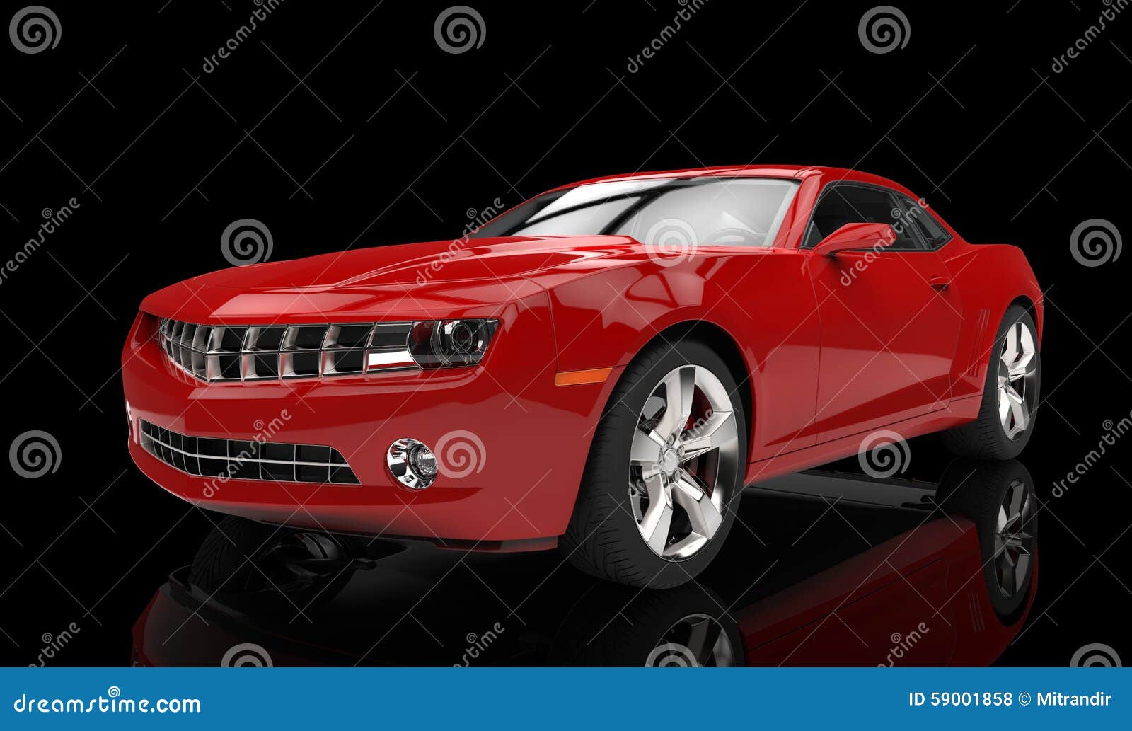 Fast red sports car stock illustration. Illustration of expensive ...