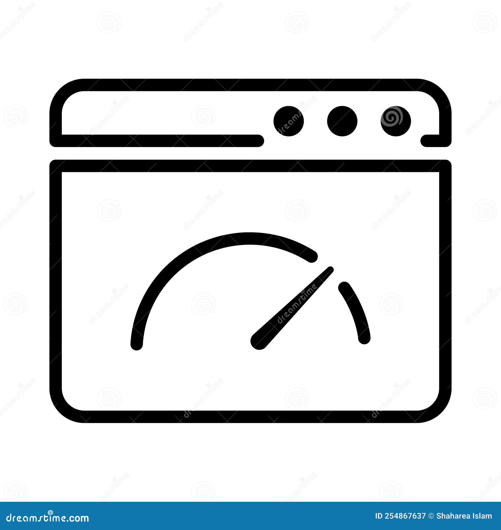 Fast response icon stock vector. Illustration of timer - 254867637