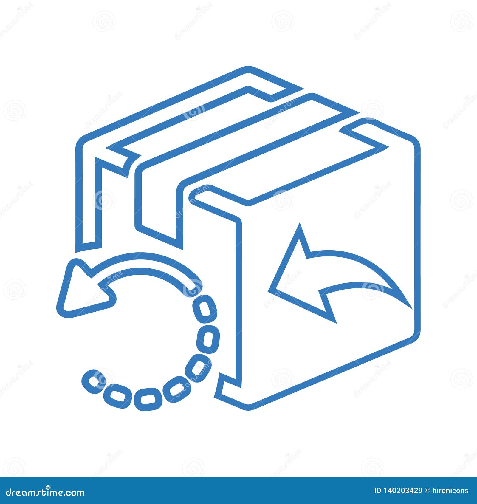Return Icon/Send Back Icon stock vector. Illustration of quick - 140203429