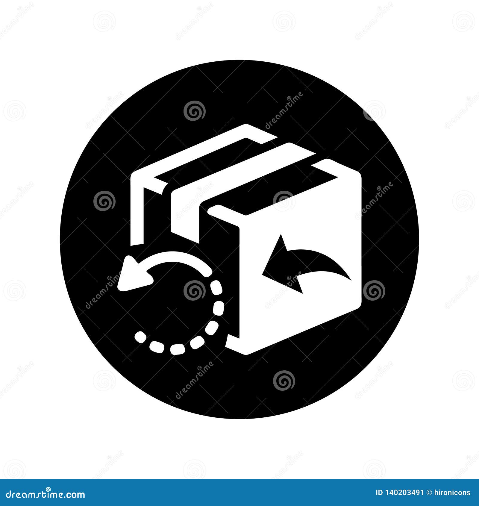 Return Icon/Send Back Icon stock illustration. Illustration of quick ...