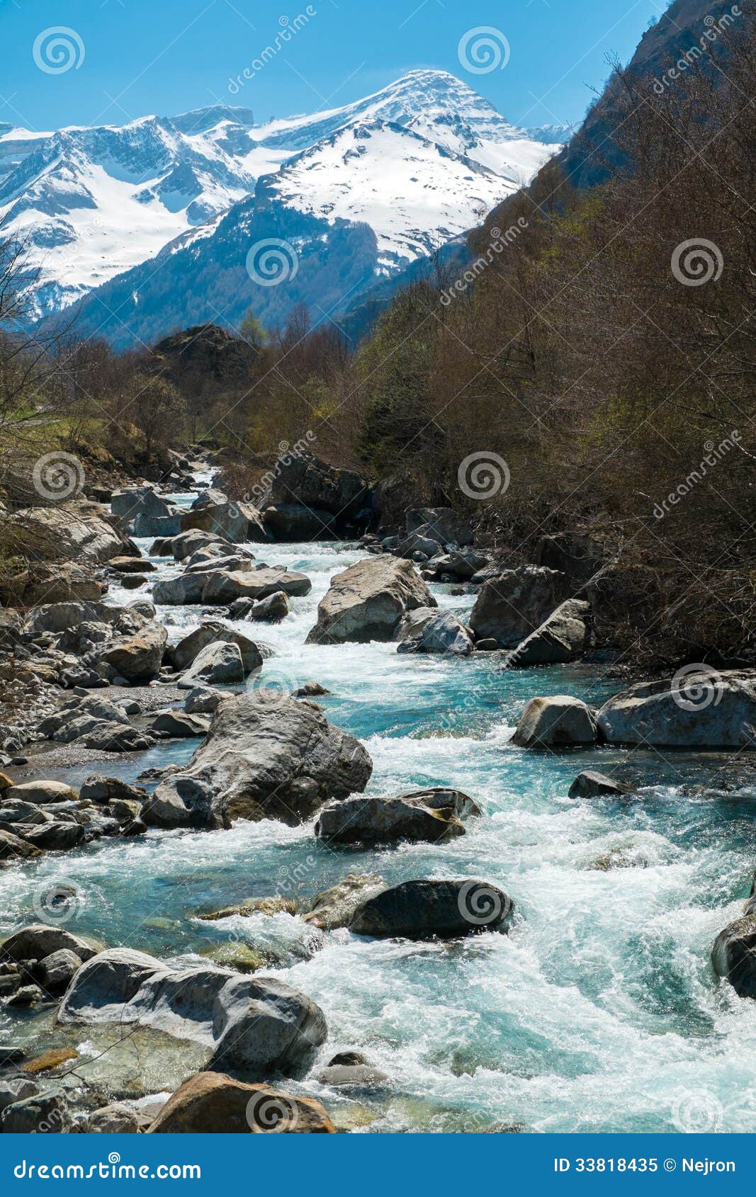 Fast river stock image. Image of green, bush, nature - 33818435