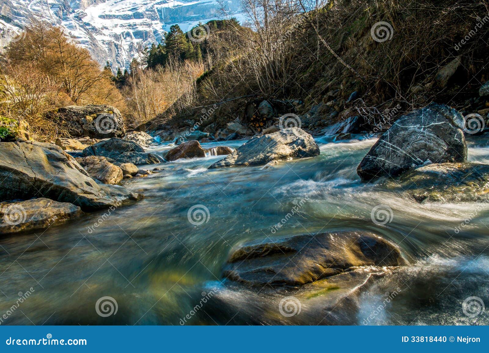 Fast river stock photo. Image of green, rock, mountains - 33818440