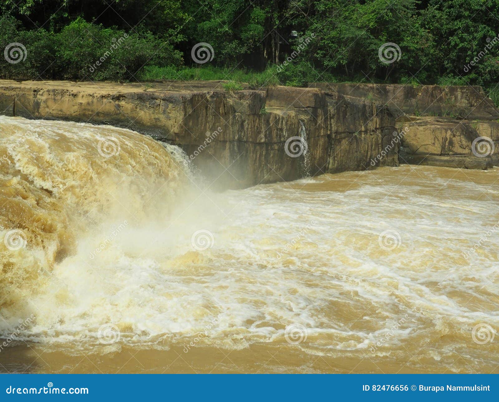 Fast river stream. stock photo. Image of landscape, scenic - 82476656