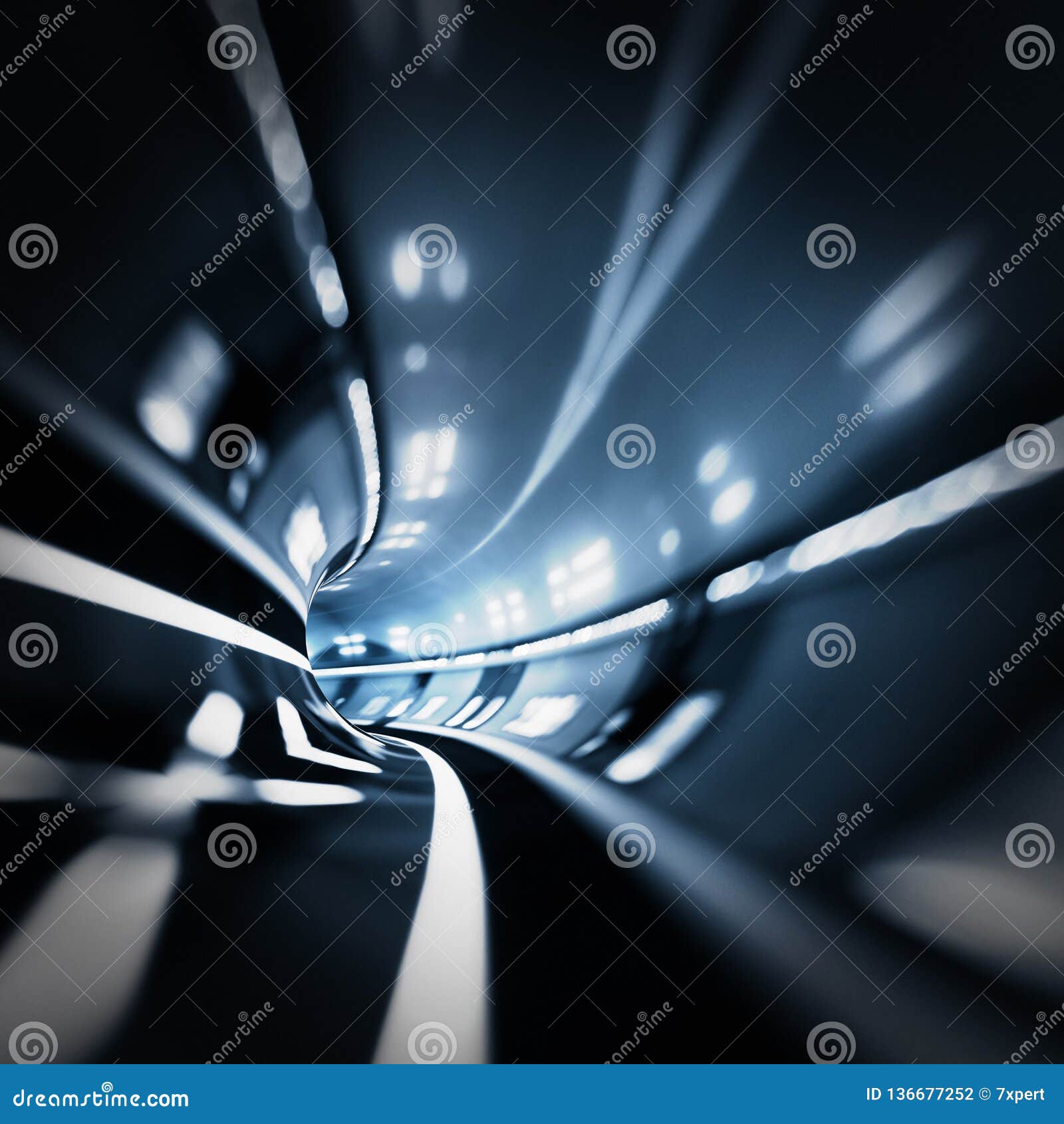 Fast road concept stock illustration. Illustration of tunnel - 136677252