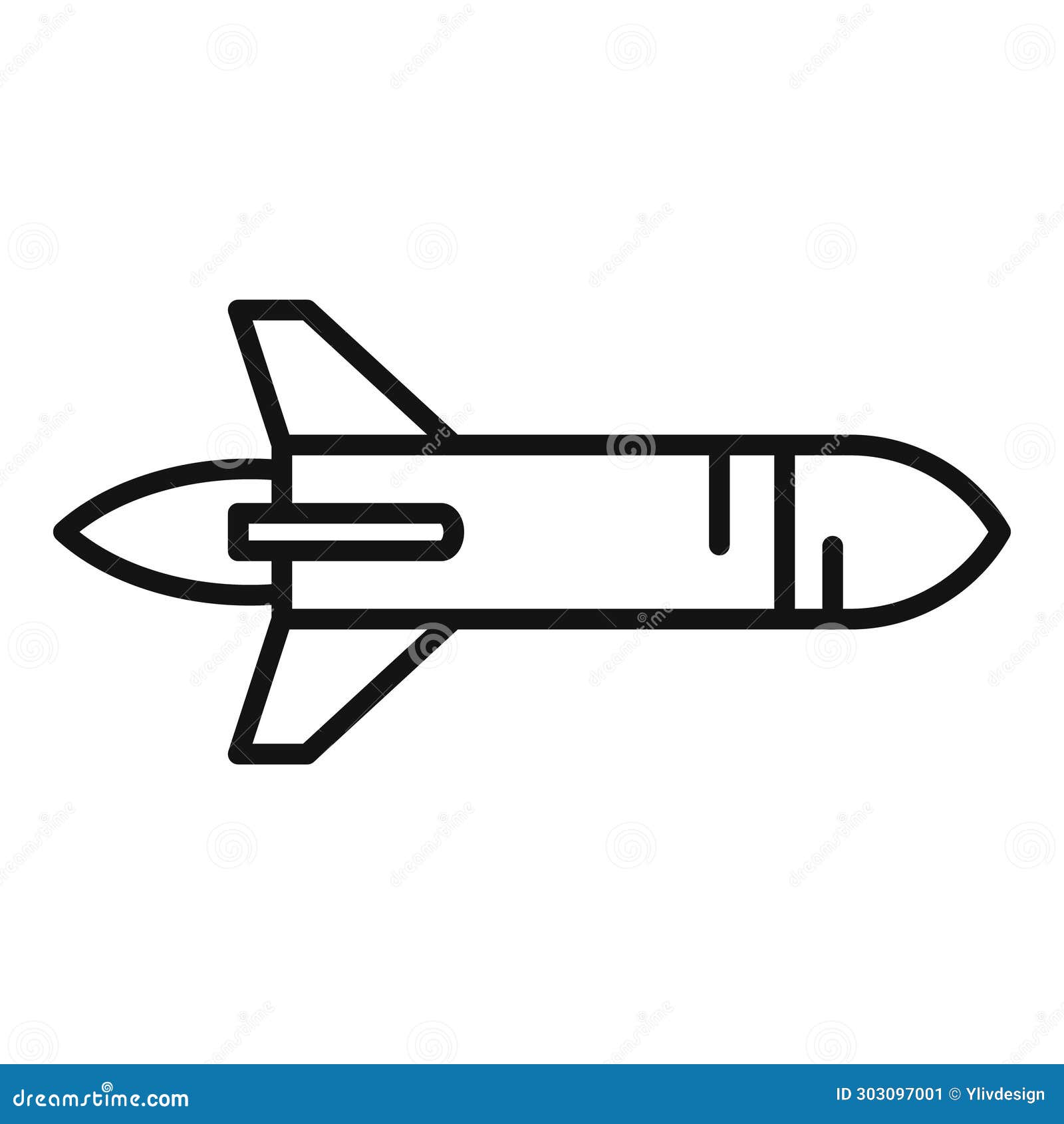 Fast Rocket Icon Outline Vector. Velocity Boost Stock Vector ...
