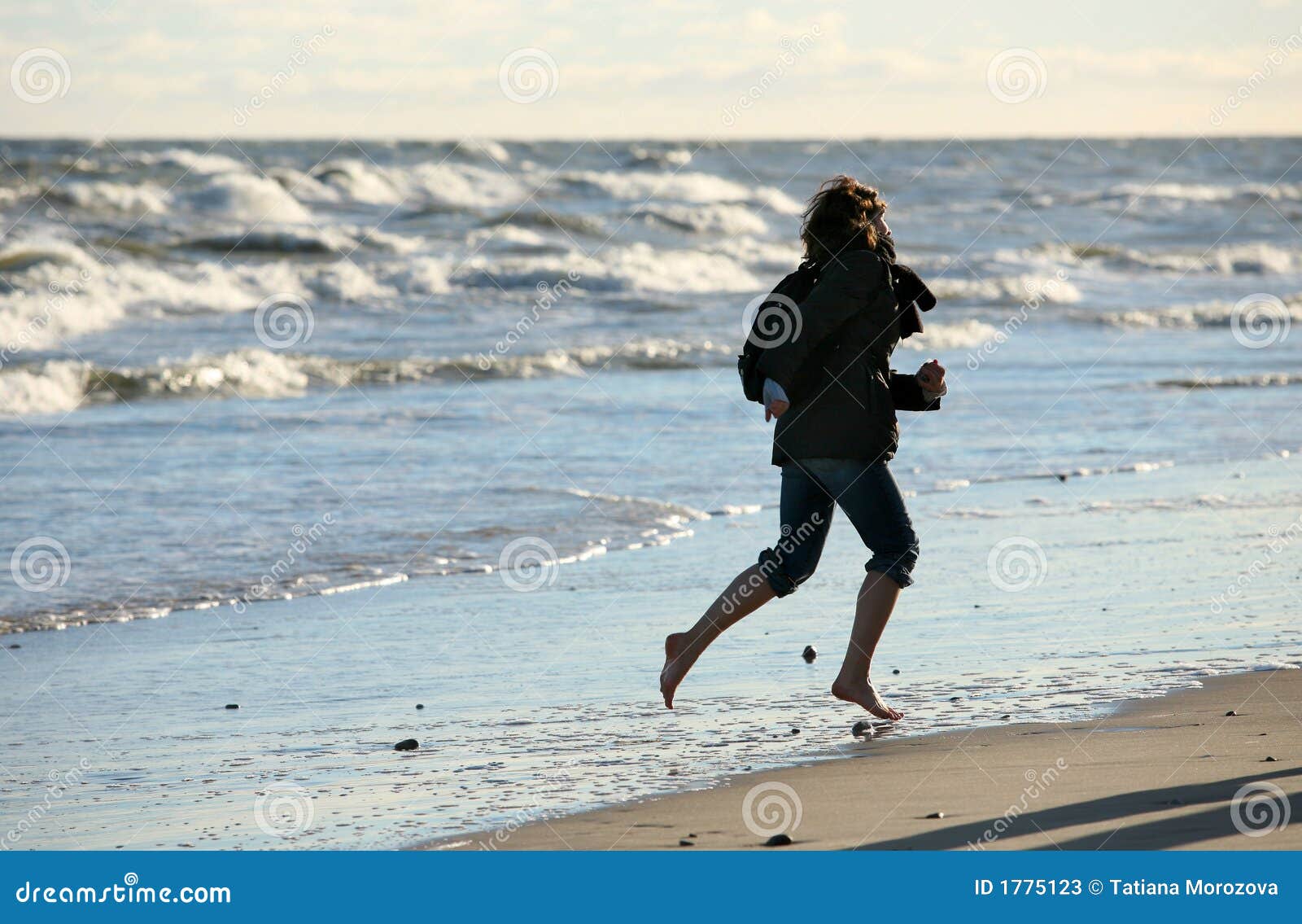Fast run stock image. Image of fast, people, beach, coldly - 1775123