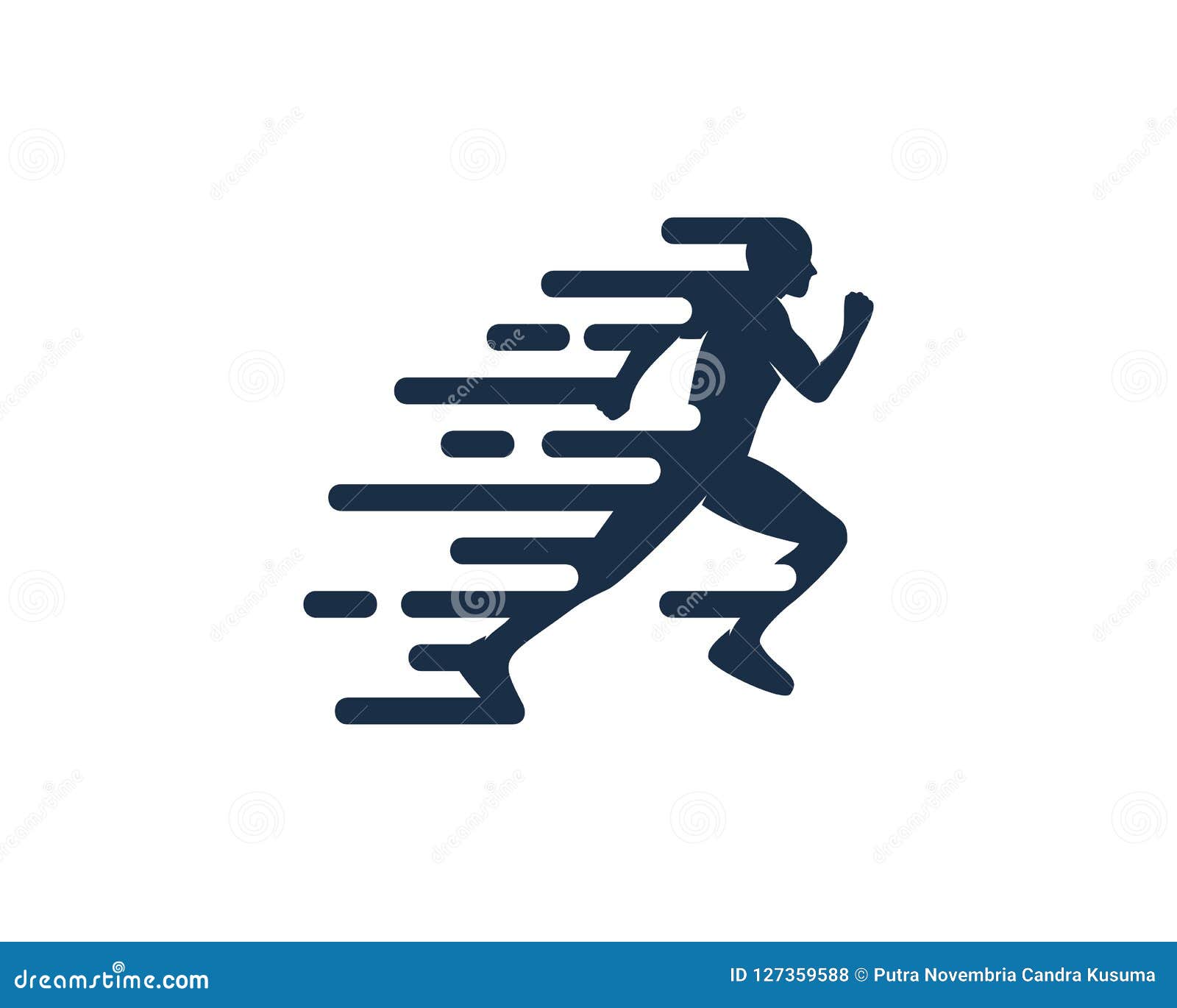 Fast Run Logo Icon Design stock vector. Illustration of modern - 127359588
