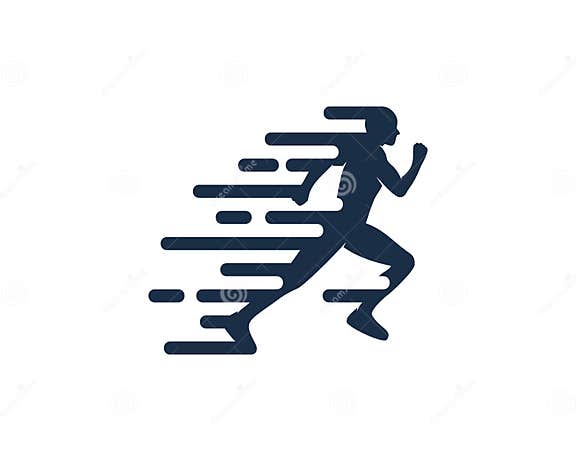 Fast Run Logo Icon Design stock vector. Illustration of modern - 127359588