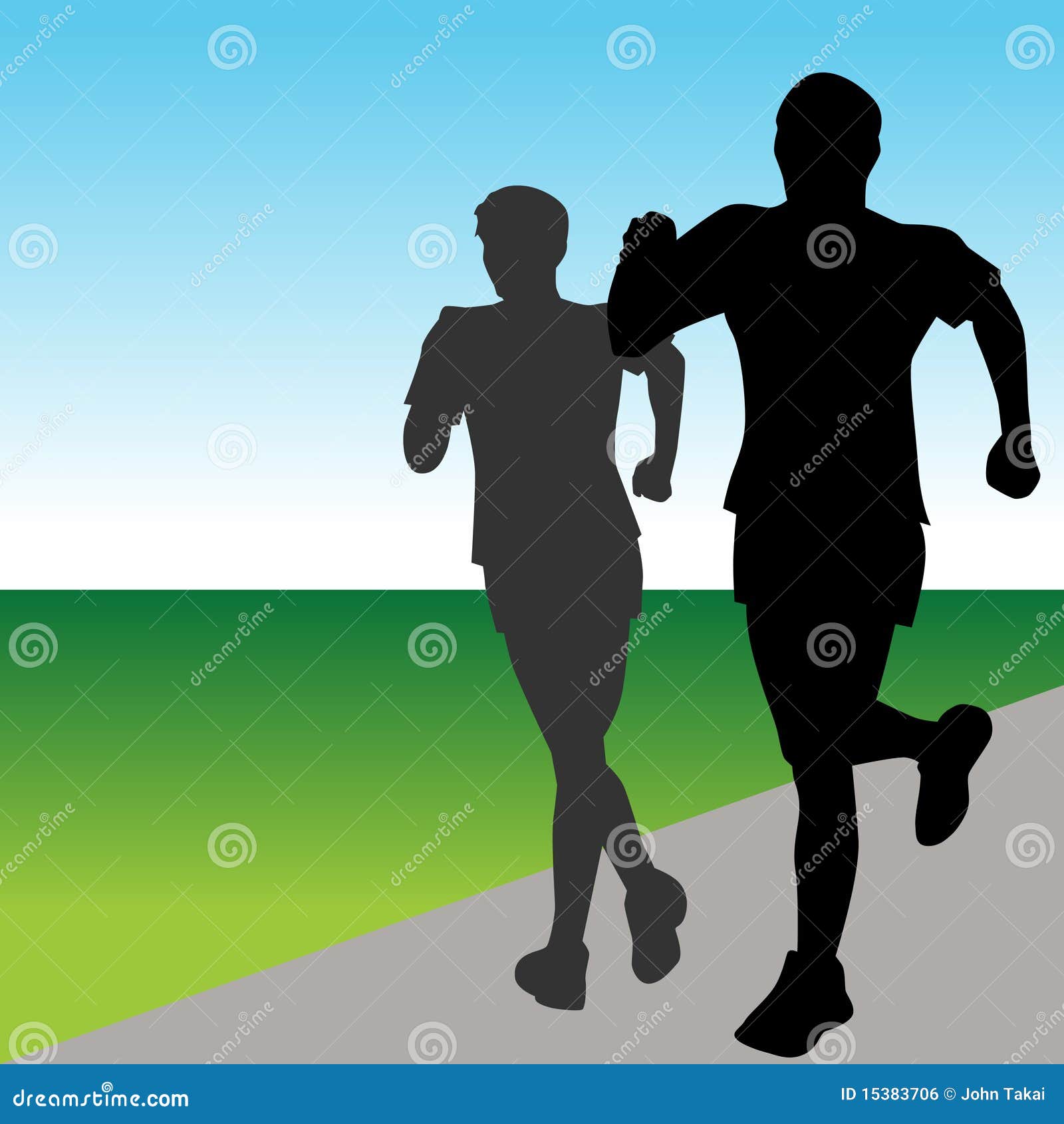 Fast Runners stock vector. Illustration of drawing, race - 15383706