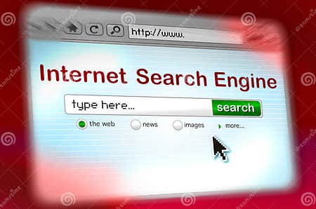 FAST Search Engine window stock illustration. Illustration of explorer ...