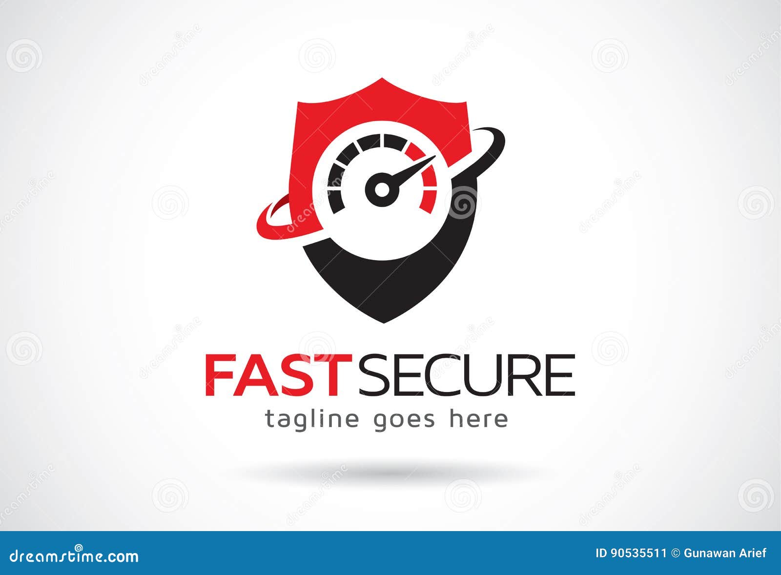 Fast Secure Logo Template Design Vector, Emblem, Design Concept ...