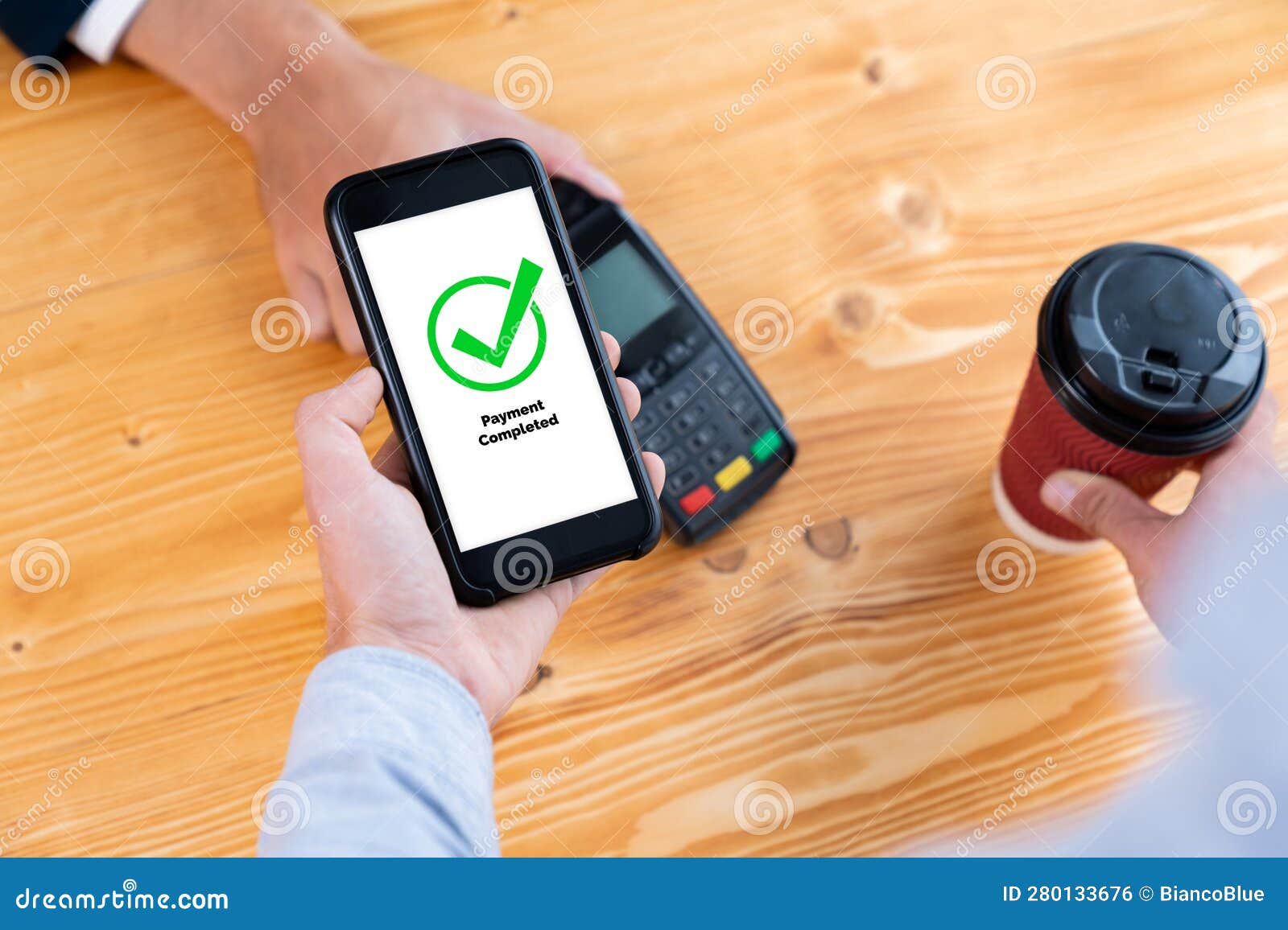 Modern Shopping Lifestyle with Smartphone Application. Entity Stock Illustration - Illustration ...