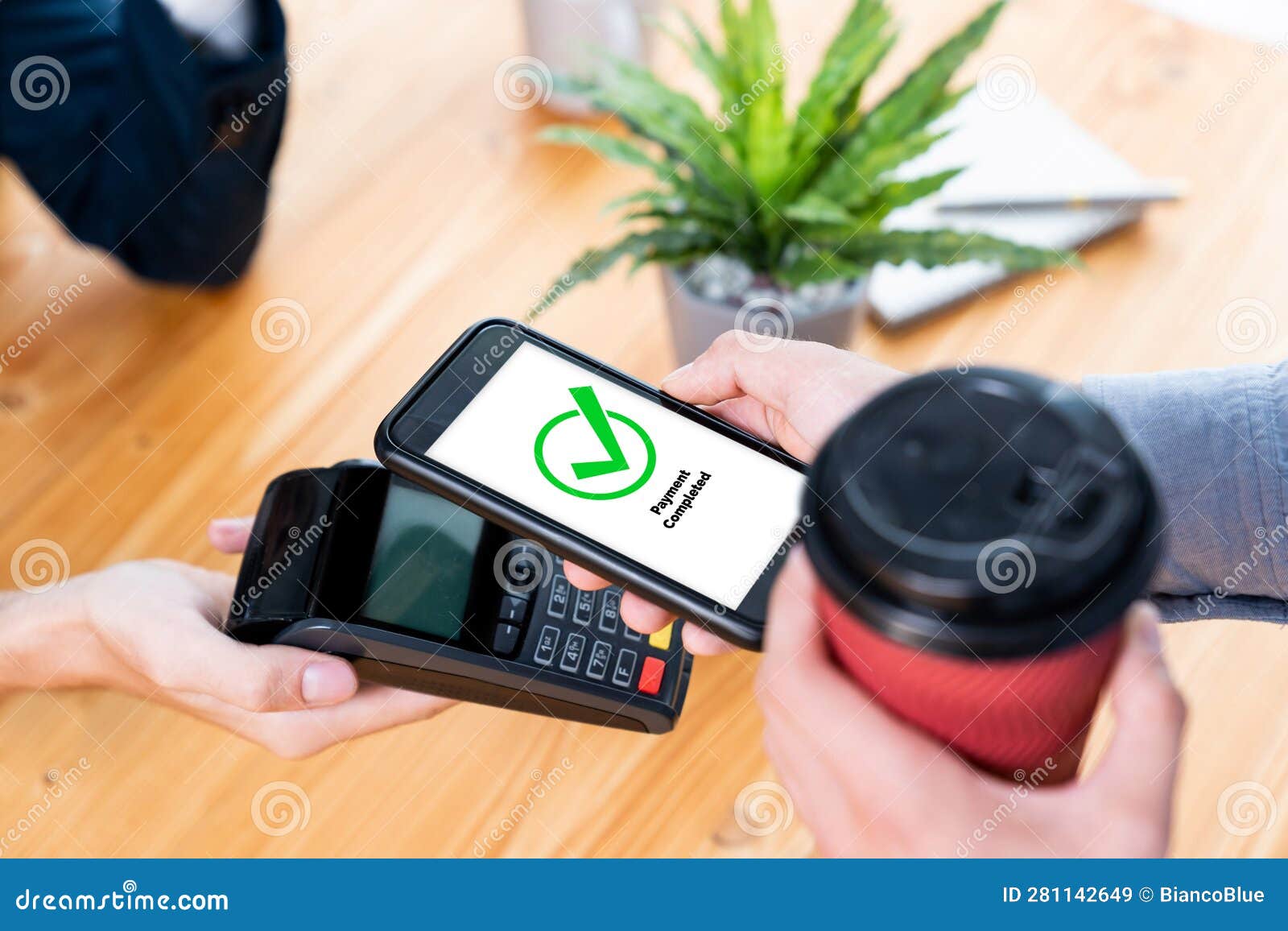 Modern Shopping Lifestyle with Smartphone Application. Entity Stock ...