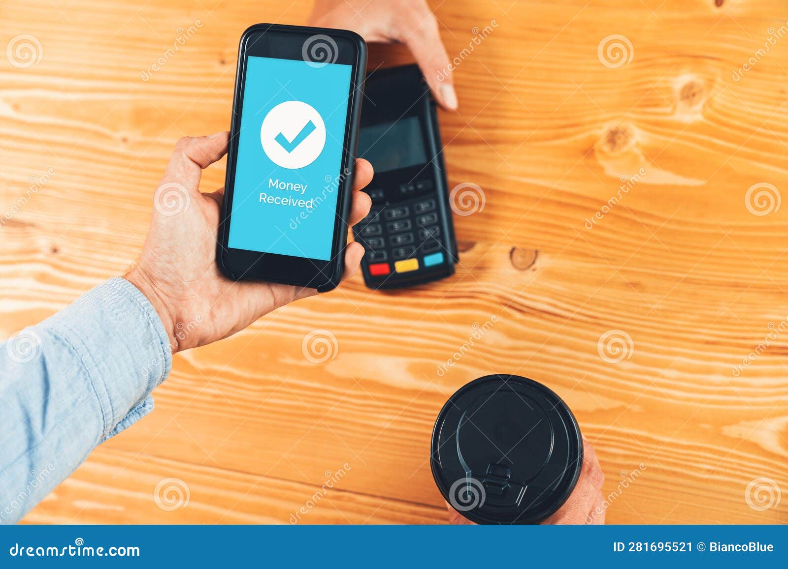 Modern Shopping Lifestyle with Smartphone Application. Entity Stock ...