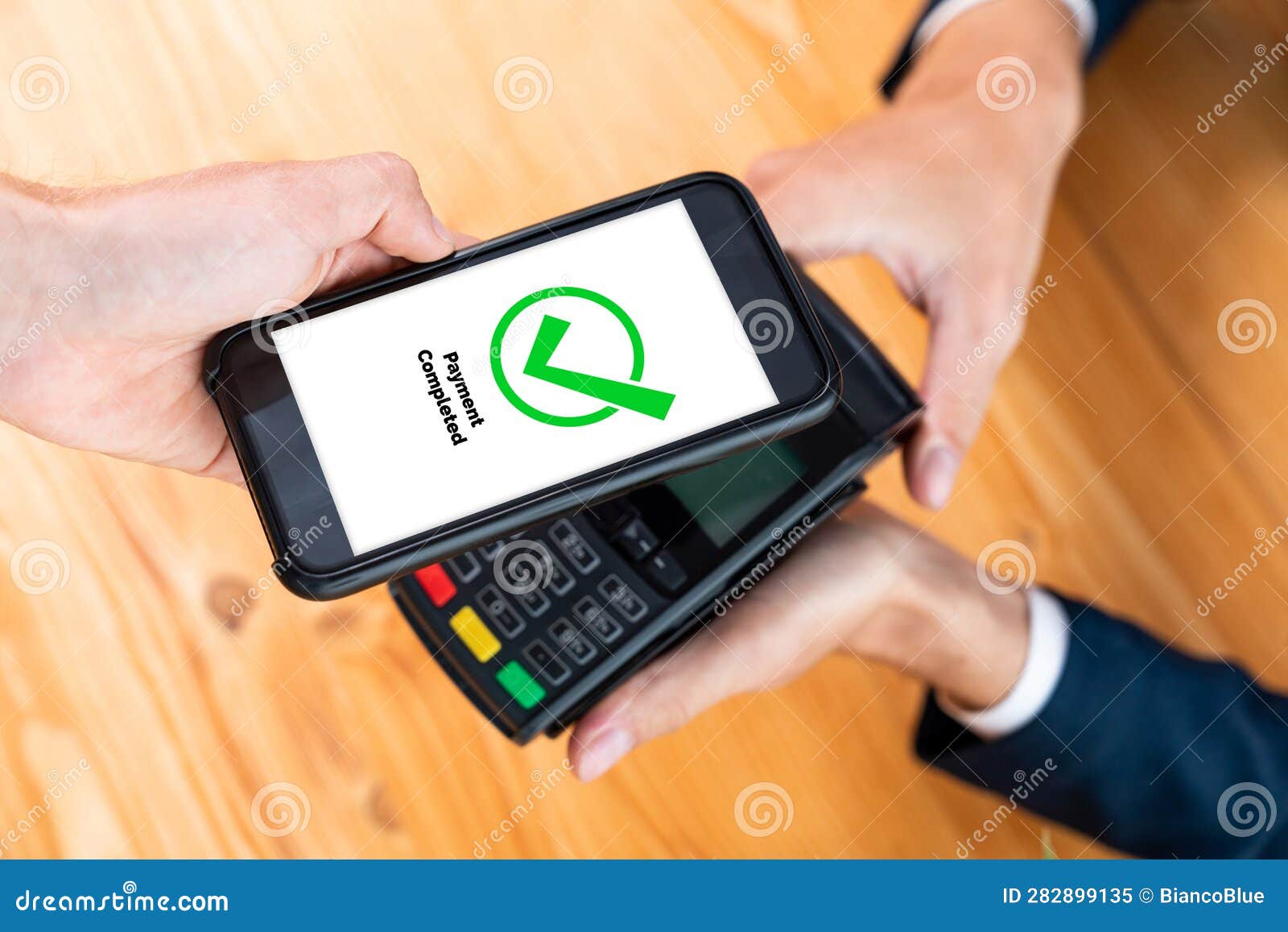 Modern Shopping Lifestyle with Smartphone Application. Entity Stock ...