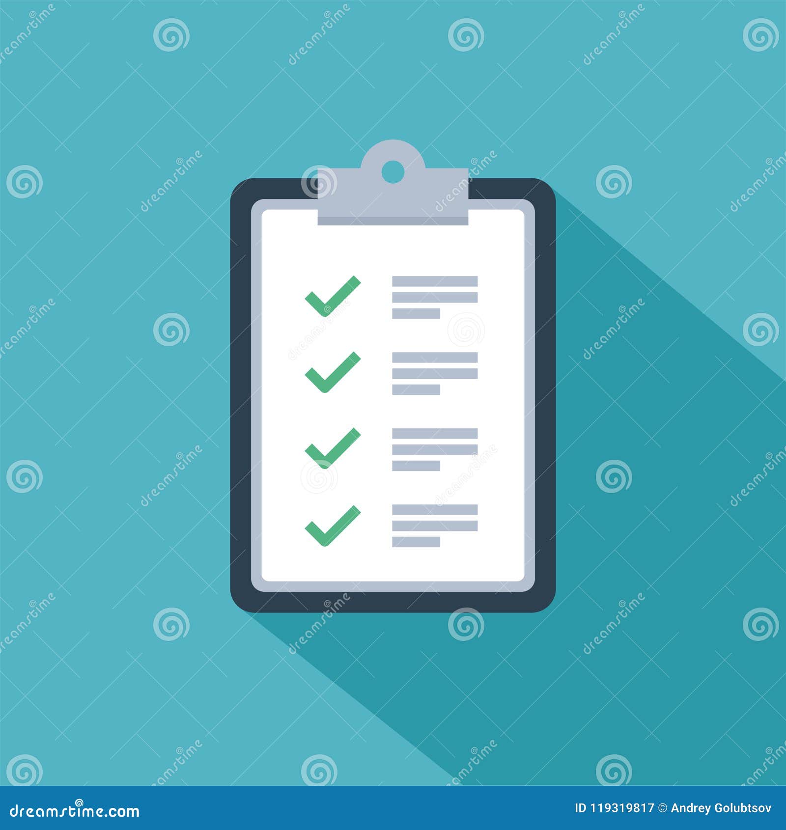 Checklist Survey Document On Computer And Working Desk Table Vector, Flat Cartoon Pc Checkmarks ...