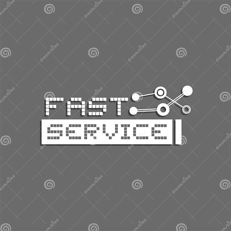 Fast service icon stock vector. Illustration of flat - 78285030