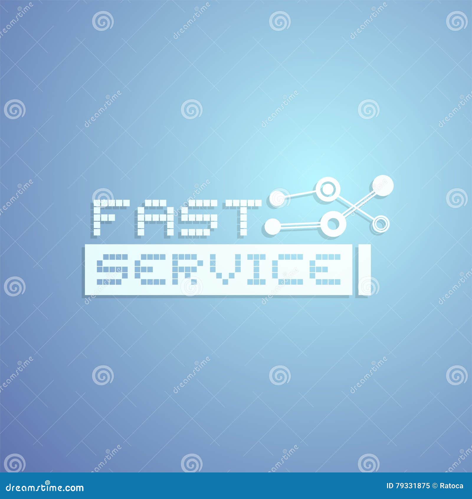 Fast service icon stock vector. Illustration of business - 79331875