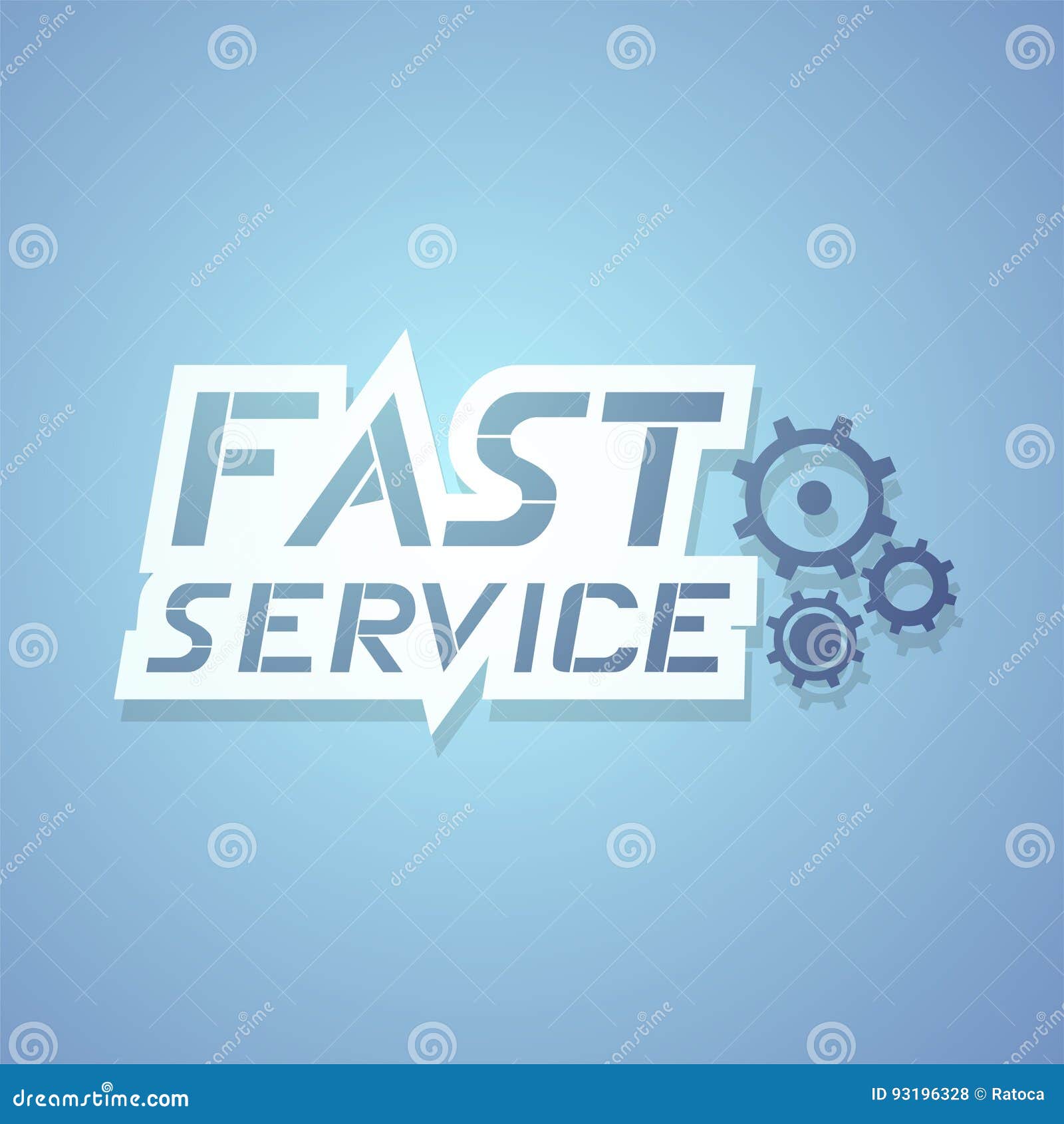 Fast service icon stock vector. Illustration of help - 93196328
