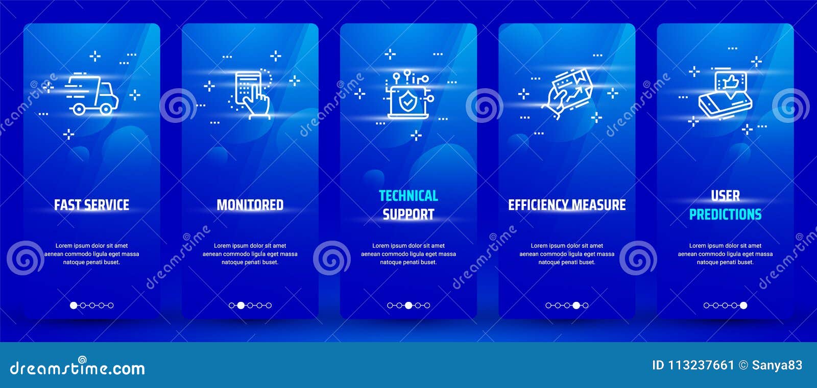 Fast Service, Monitored, Technical Support, Efficiency Measure, User ...