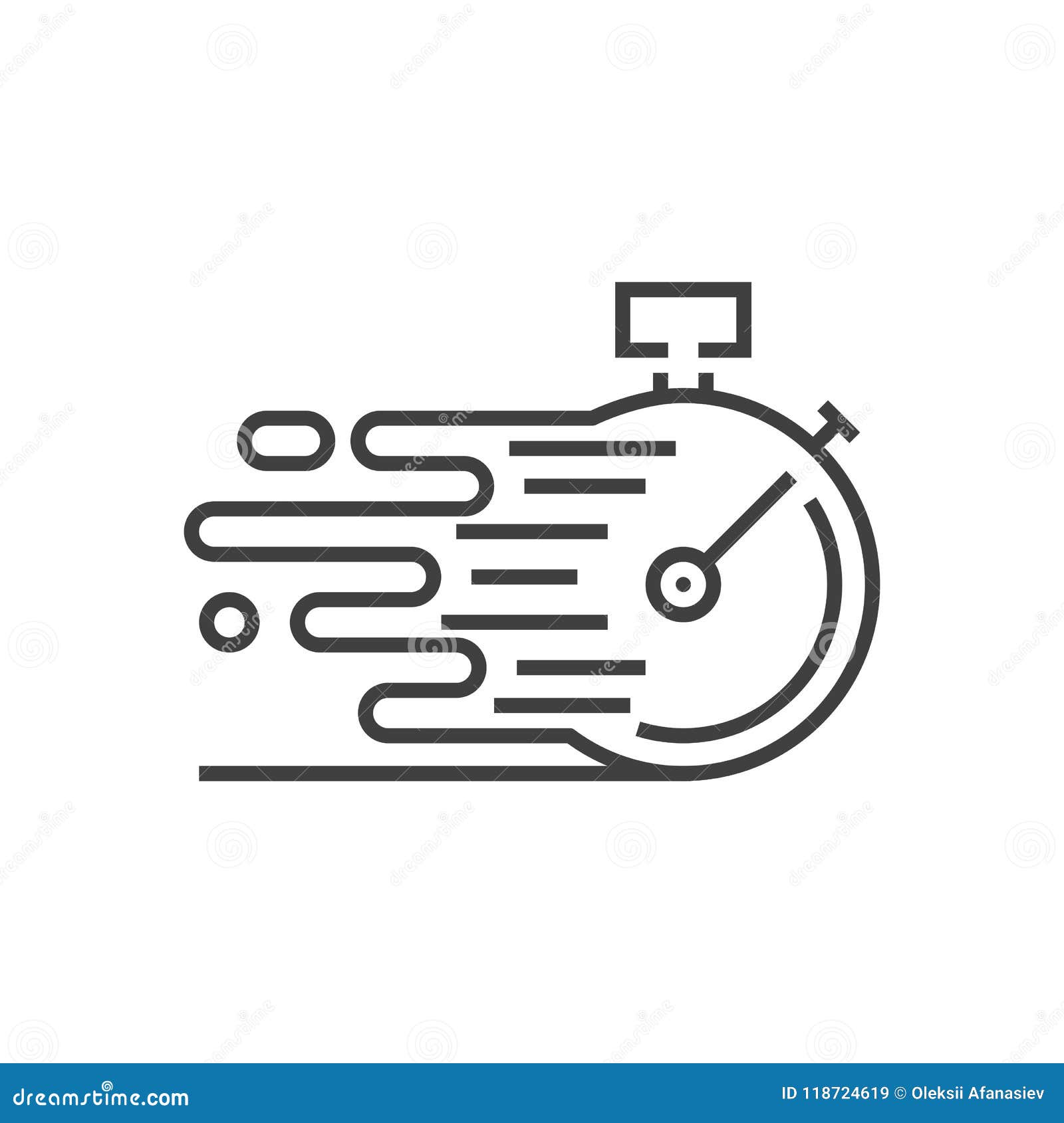 Fast Service Vector Icon stock vector. Illustration of rush - 118724619