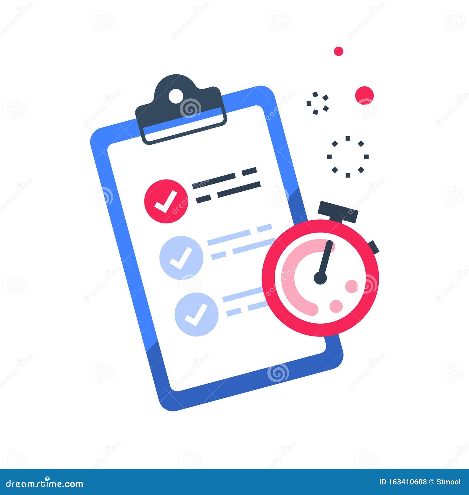 Fast Services, Check List And Stopwatch, Quick Questionnaire, Short ...