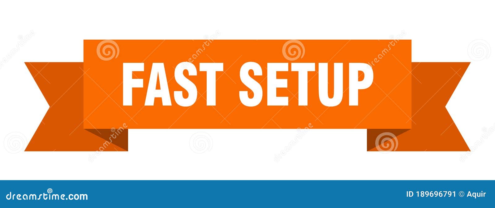 Fast Setup Ribbon. Fast Setup Isolated Band Sign Stock Vector ...