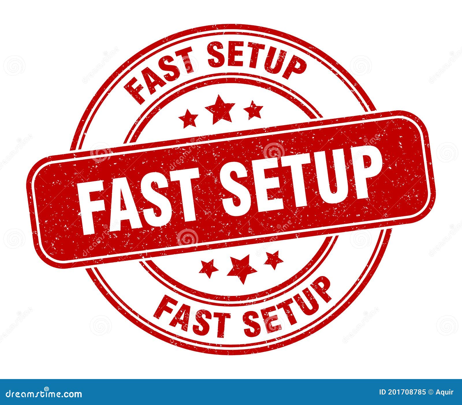 Fast Setup Stamp. Fast Setup Label. Round Grunge Sign Stock Vector ...