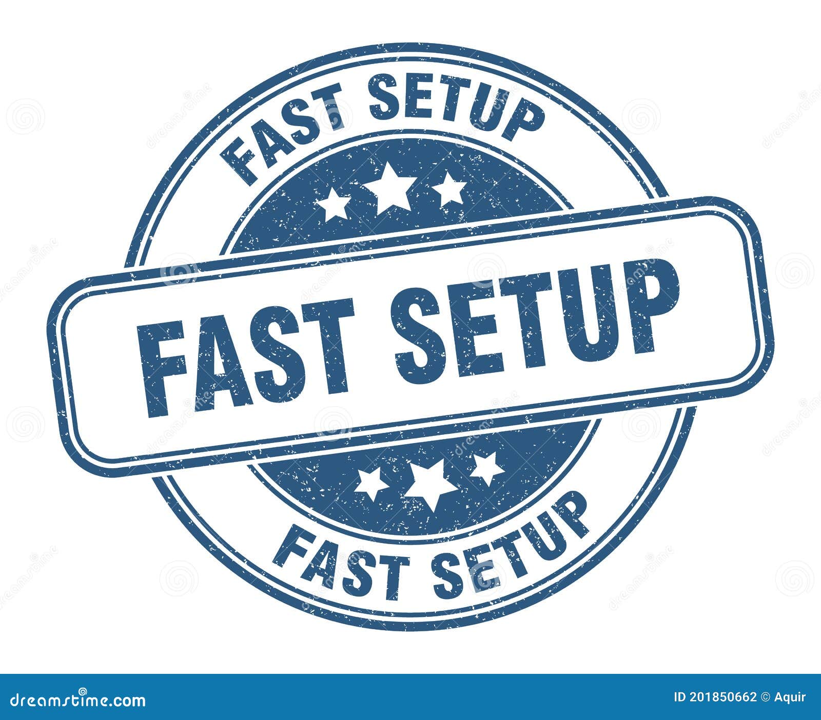 Fast Setup Stamp. Fast Setup Label. Round Grunge Sign Stock Vector ...