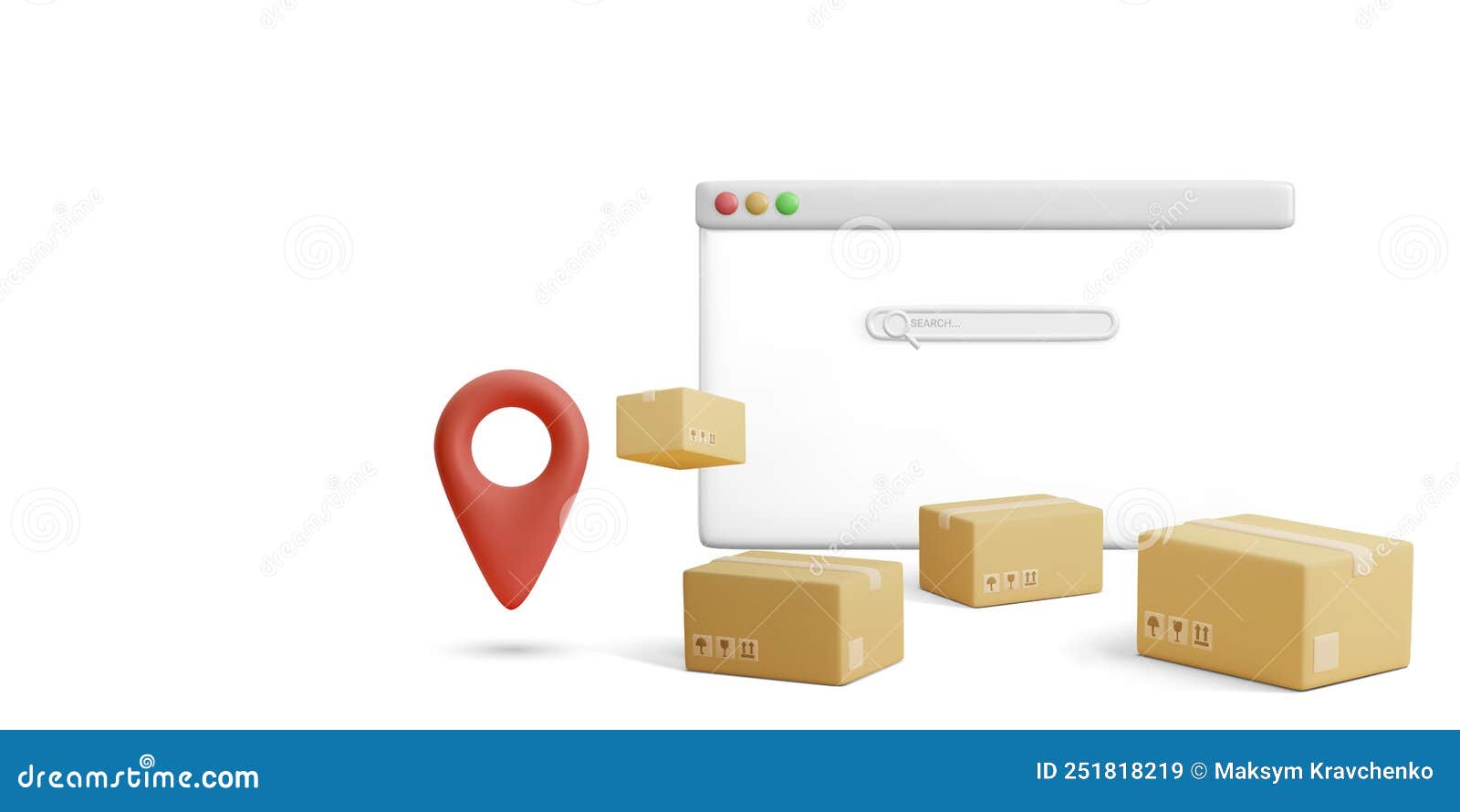 Fast Shipping. Concept for Fast Delivery Service Stock Vector ...