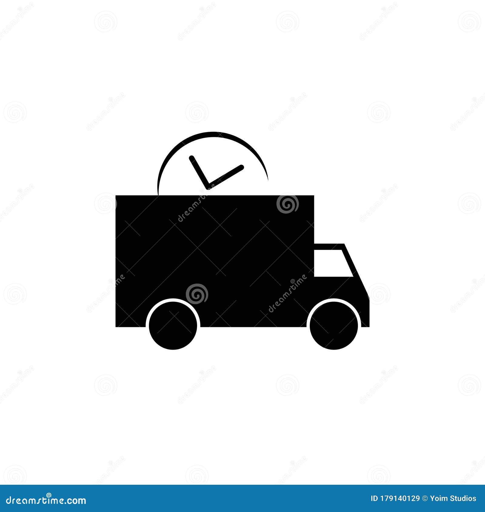 Fast Shipping Delivery Truck Vector Graphic Design Template Stock ...