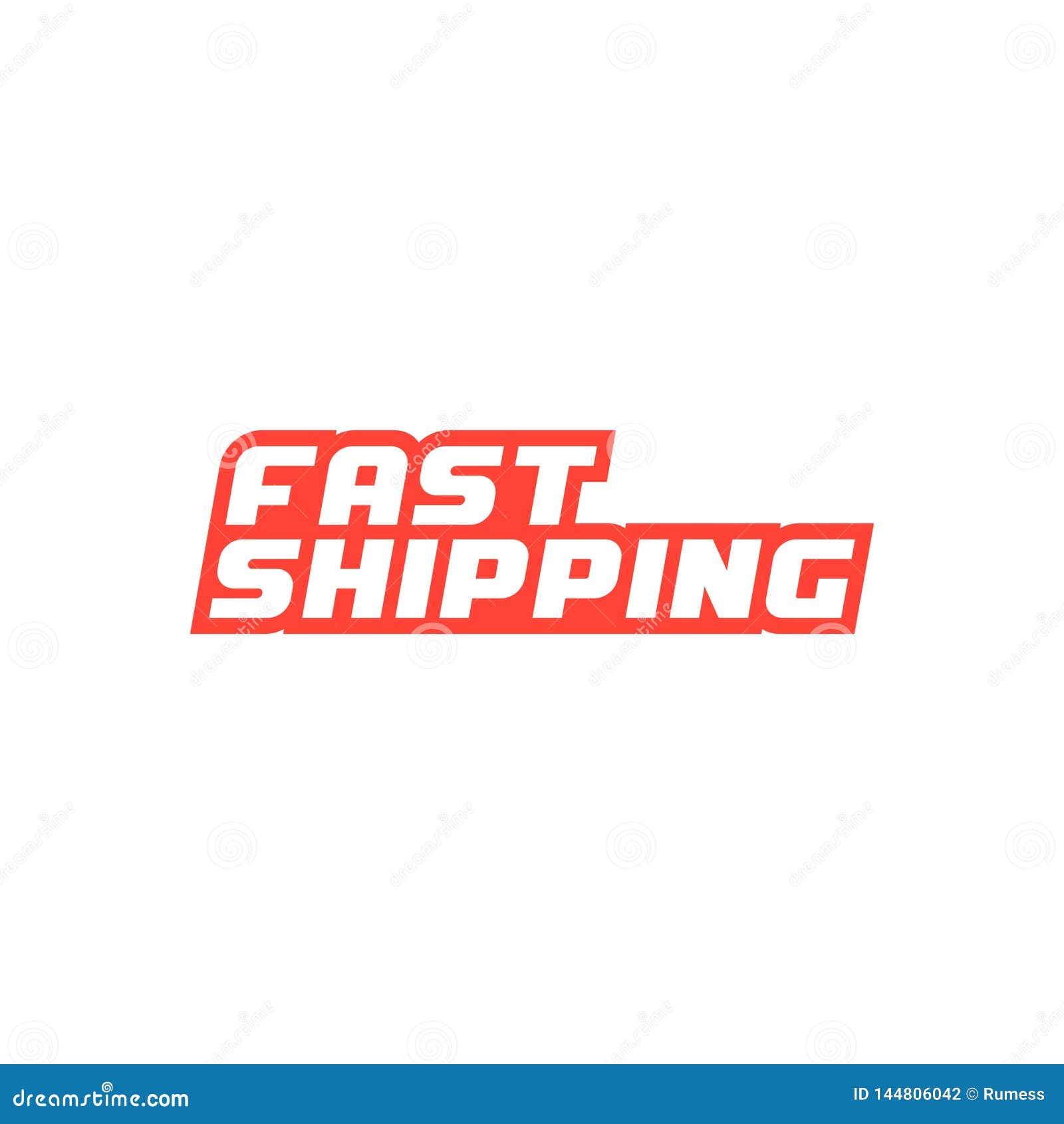 Fast Shipping Icon. Vector Illustration Stock Vector - Illustration of ...