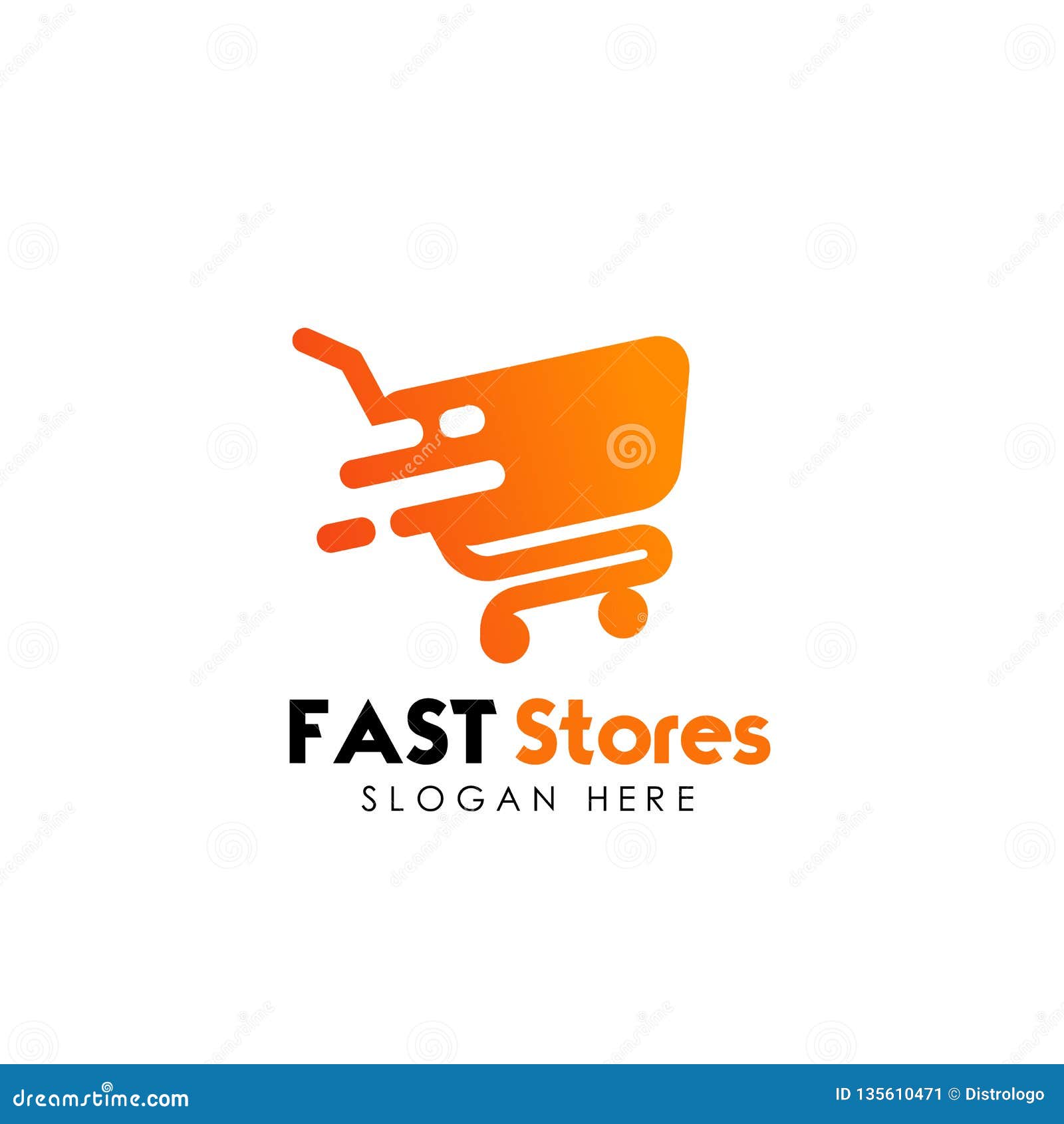 Fast Shop Logo Design Template. Fast Sale Icon Design Stock Vector ...