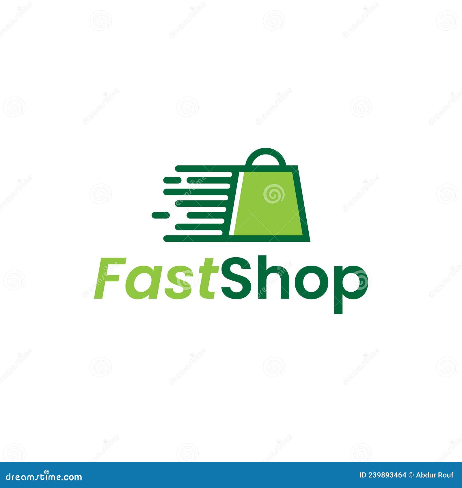Fast shop logo template stock vector. Illustration of brand - 239893464