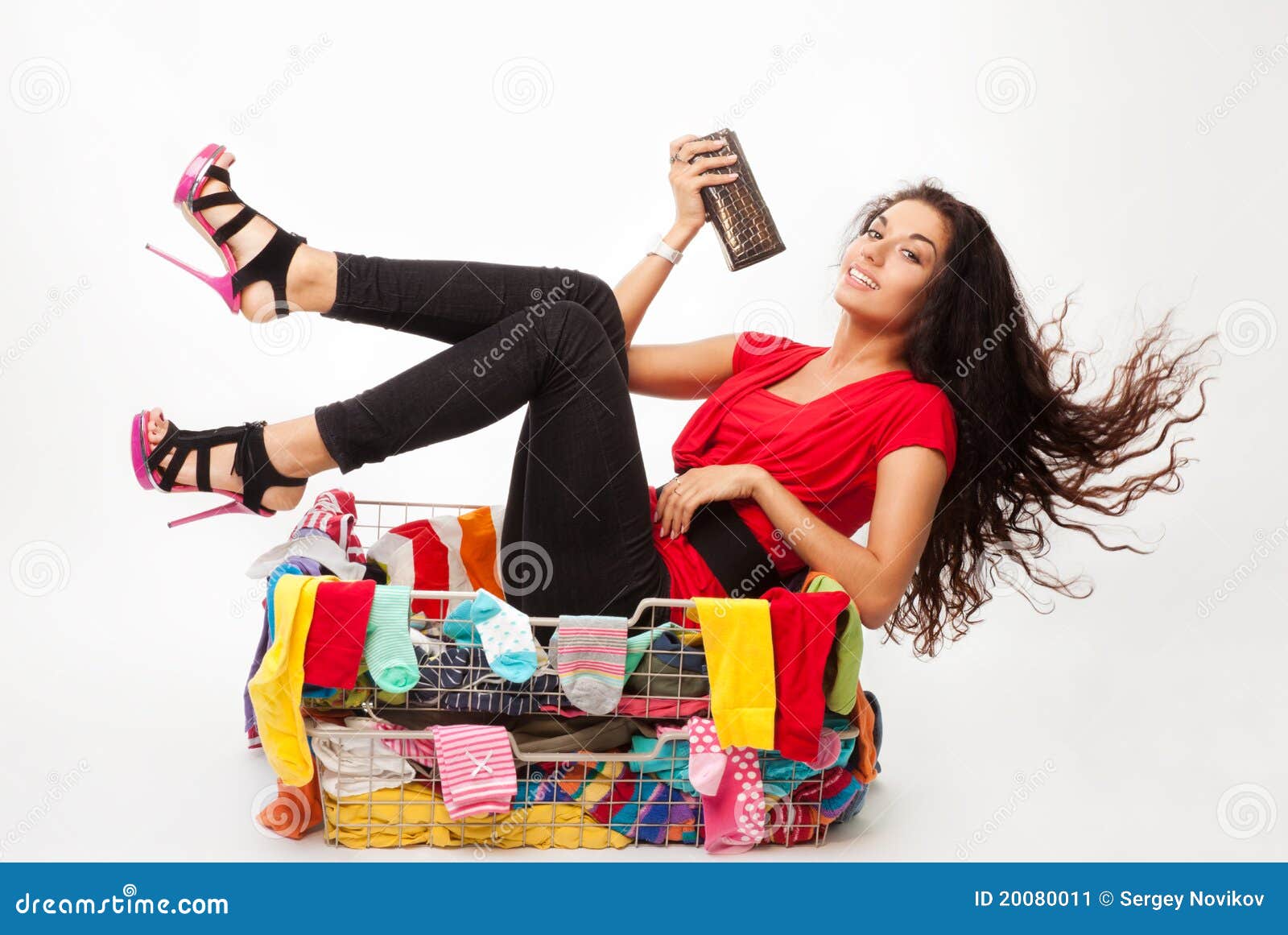 Fast shopping stock image. Image of shirt, smile, laundry - 20080011