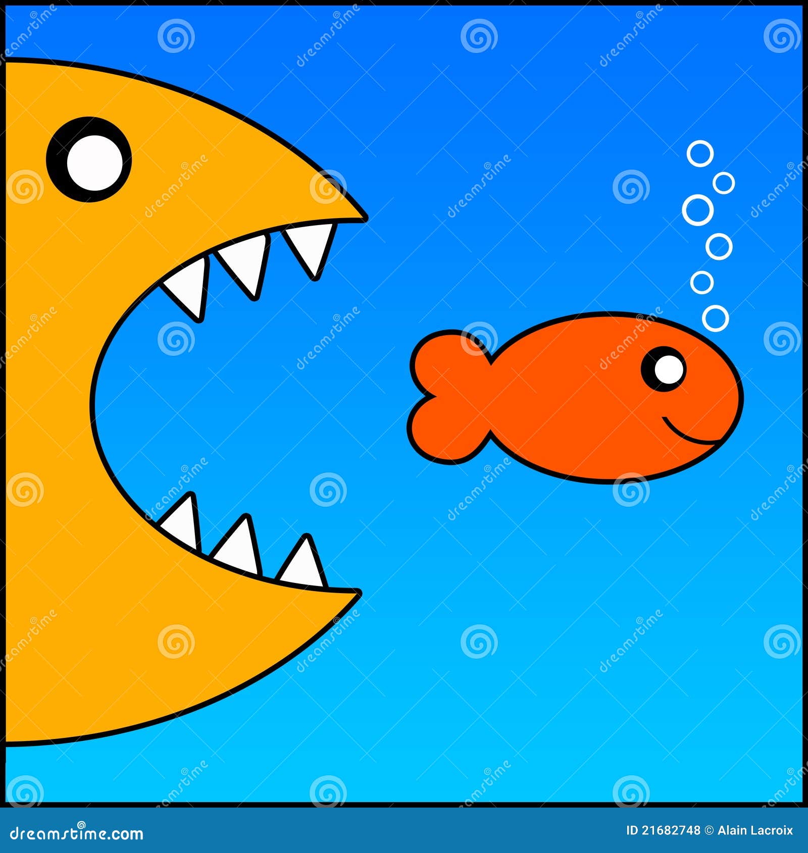 Fast and smart stock illustration. Illustration of aquatic - 21682748