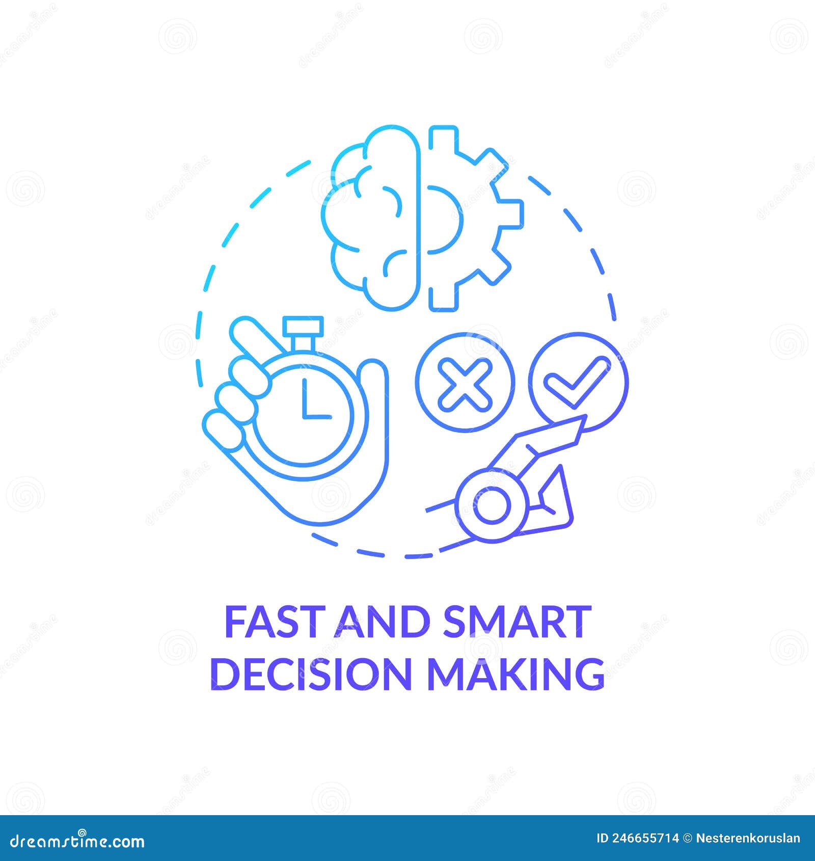 Smart Decision-Making Process Visualized With Question Mark Concept ...