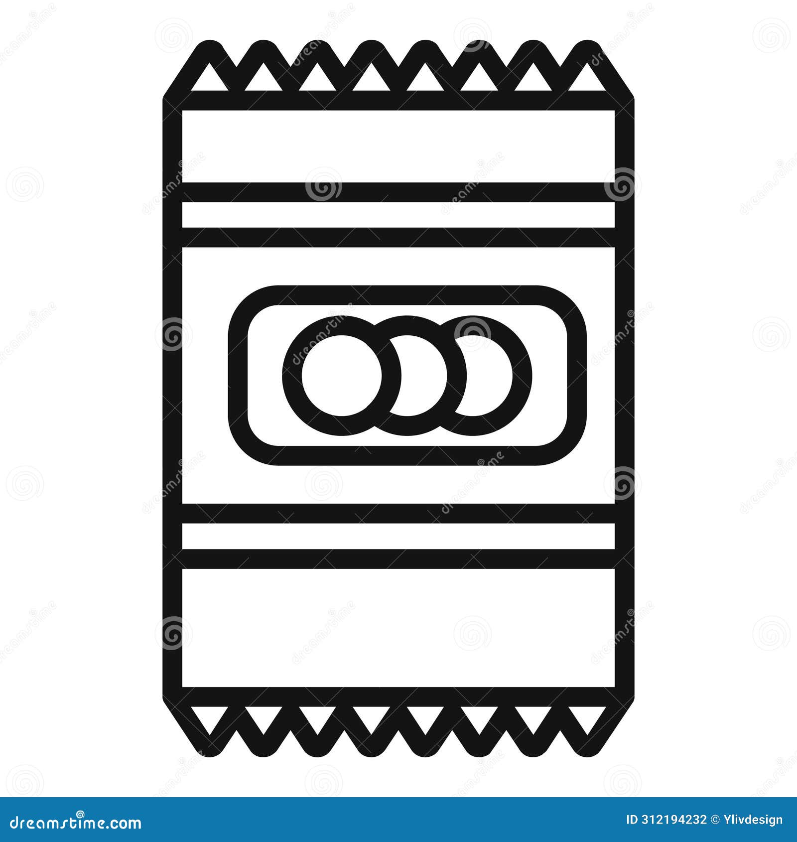 Fast Snack Pack Icon Outline Vector. Food Machine Pack Stock ...