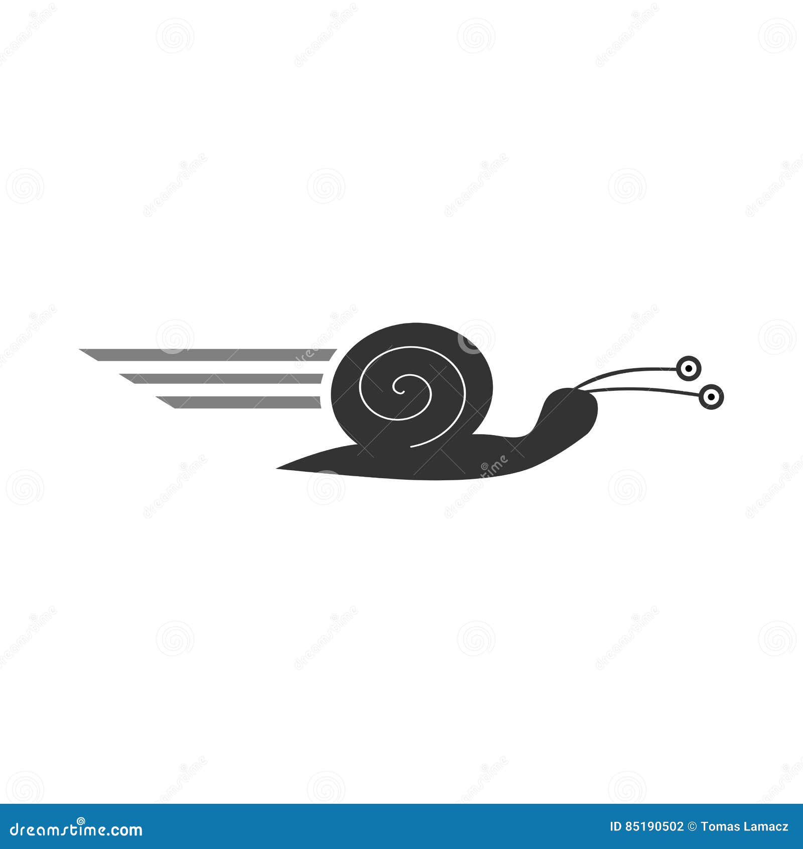 Fast snail logo stock vector. Illustration of icon, speed - 85190502