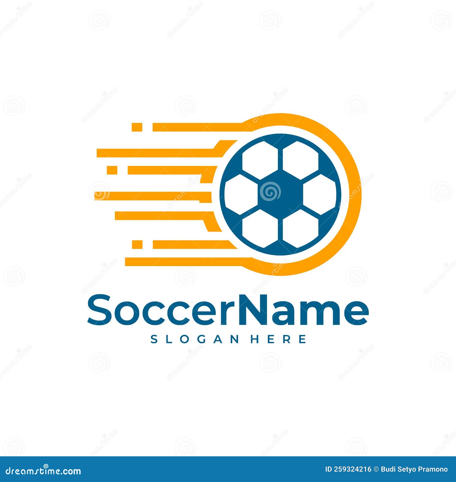 Fast Soccer Logo Template, Football Fast Logo Design Vector Stock ...