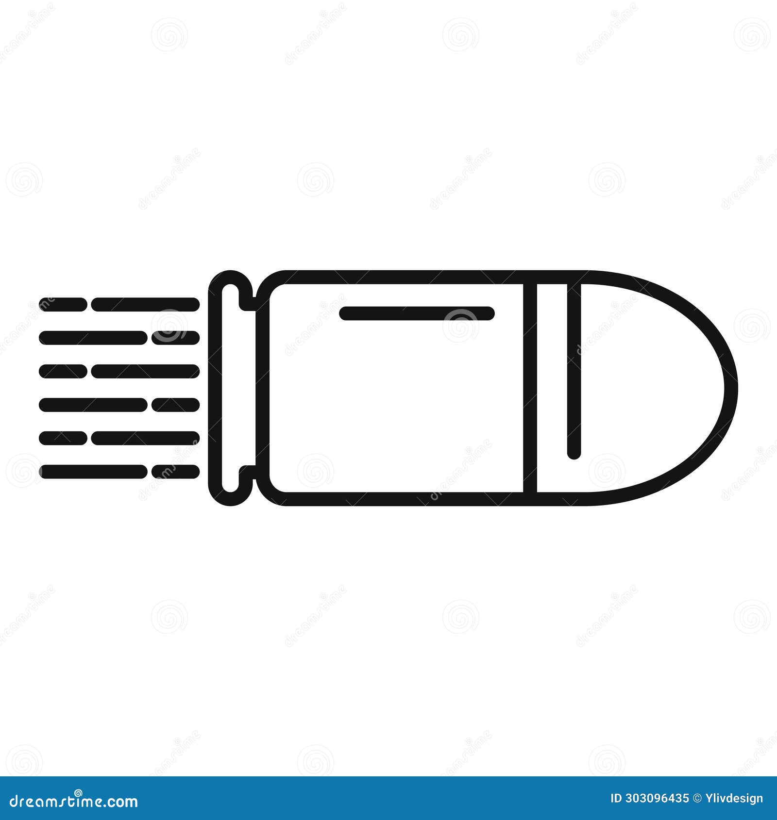 Fast Speed Bullet Icon Outline Vector. Scale Device Stock Vector ...