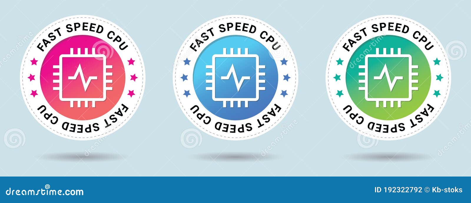 Fast Speed CPU Stamp Vector Illustration. Stock Vector - Illustration ...
