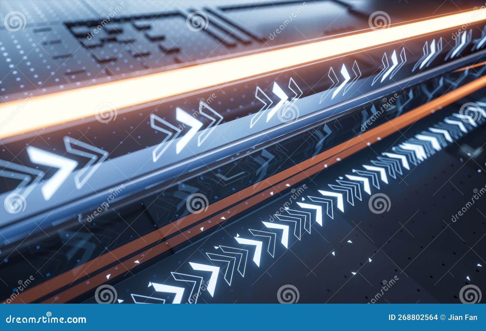 Fast Speed Electronic Transmission Circuit, 3d Rendering Stock ...