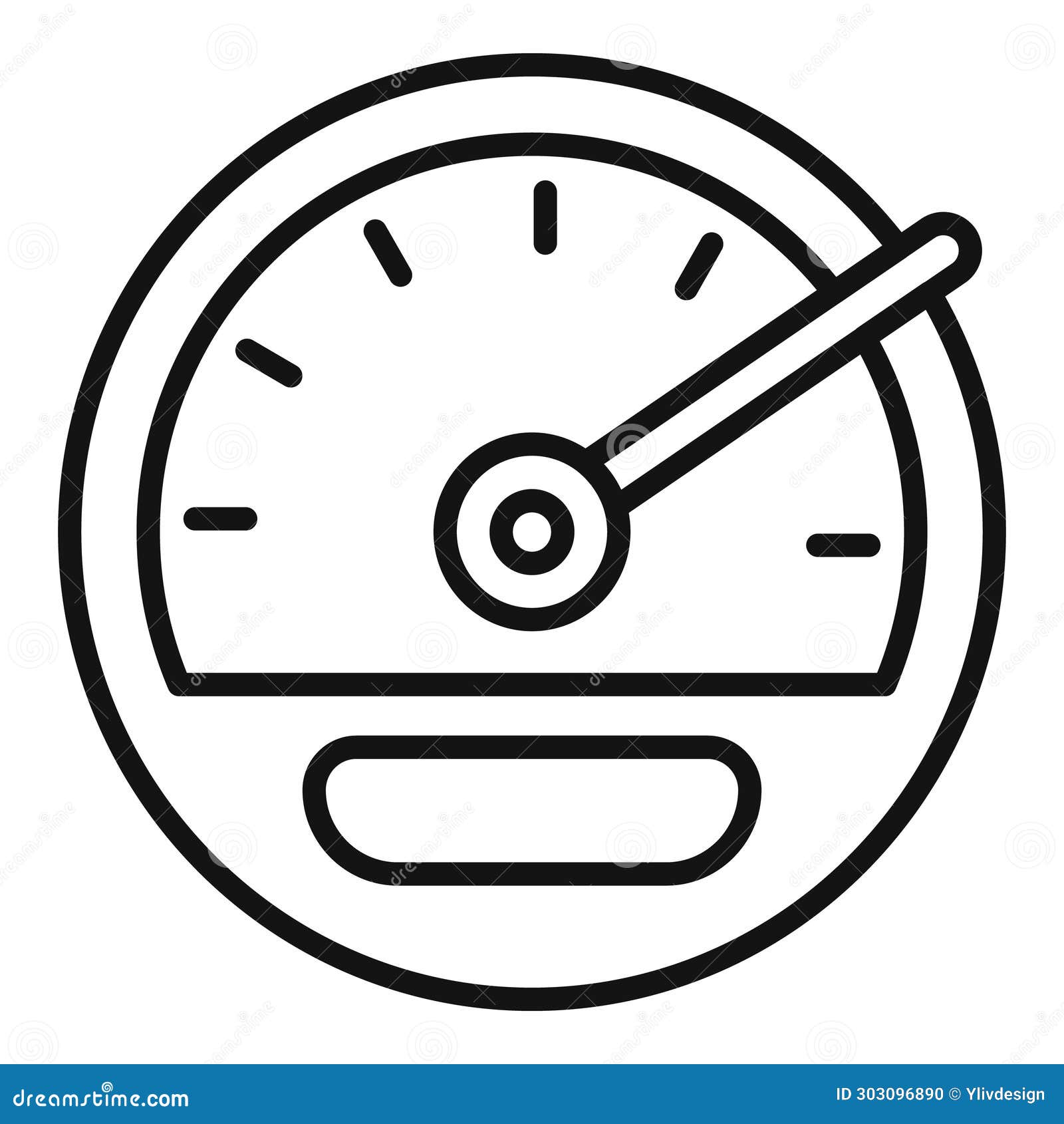Fast Speed Gauge Icon Outline Vector. Pace Gauge Stock Illustration ...