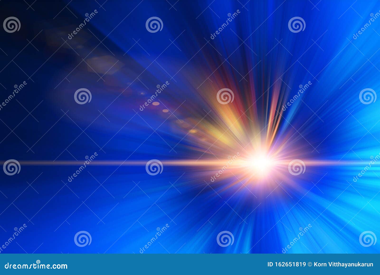 Fast Speed High Performance Zoom Blur Motion Blue Light Flare Effect ...