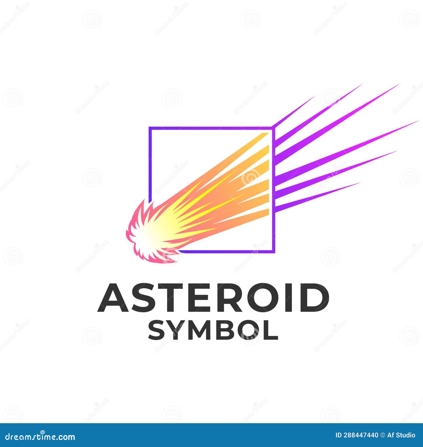 Fast Speed Impact Meteorite Asteroid Stone Icon Symbol Vector Stock ...