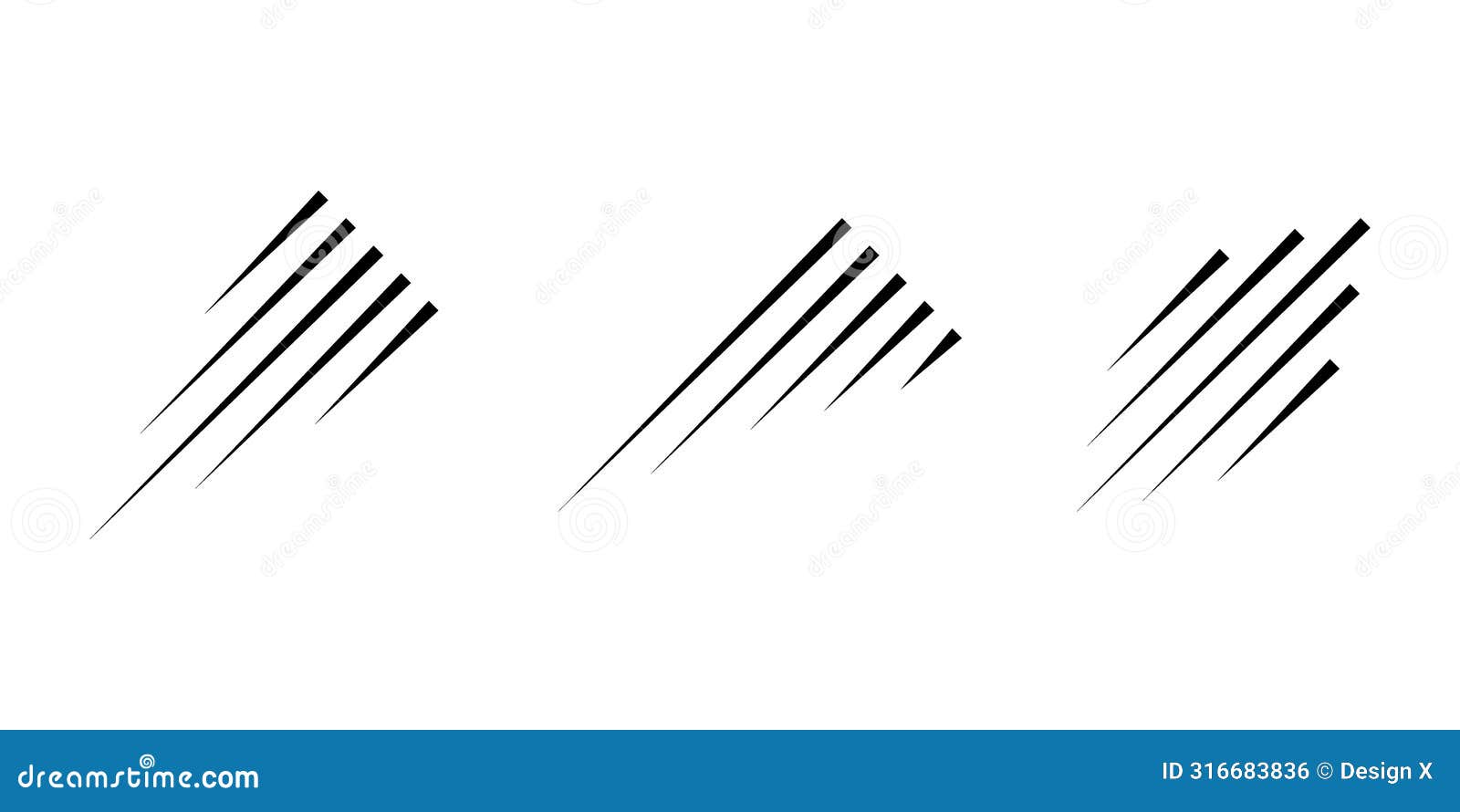 Fast Speed Lines Vector. Speed Manga Comic Vector Icons Set. Speed ...